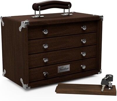 NEW GI-T12 Dark Oak 4-Drawer Mini Chest by Gerstner International PRE ...