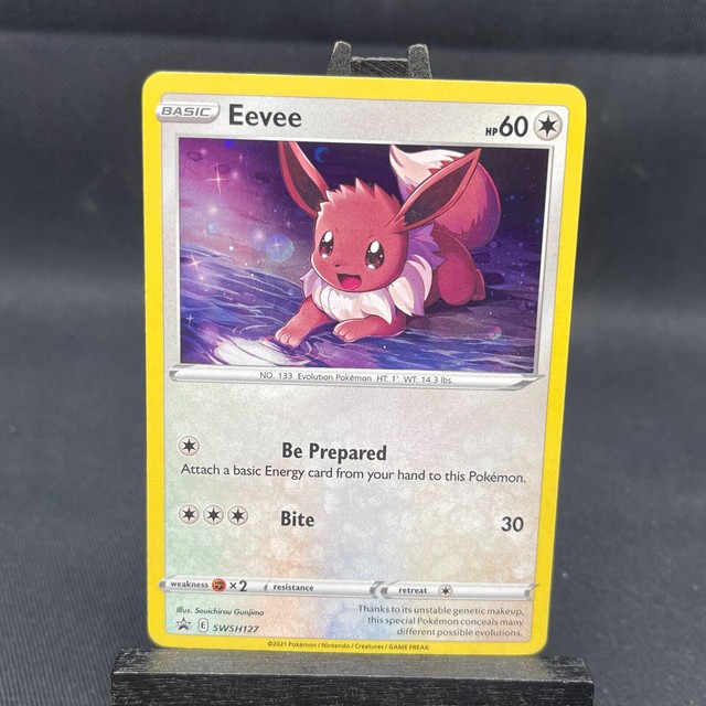 Pokémon TCG Eevee SWSH Black Star Promo SWSH127 Promo for sale online ...