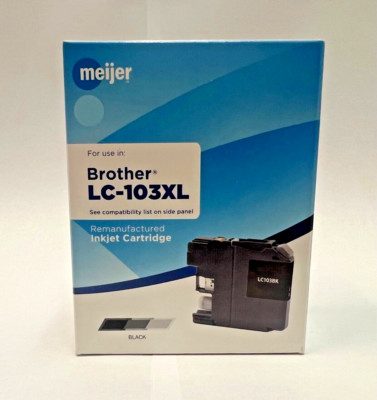 Meijer Remanufactured Ink Cartridge for Brother LC-103XL - BLACK ...