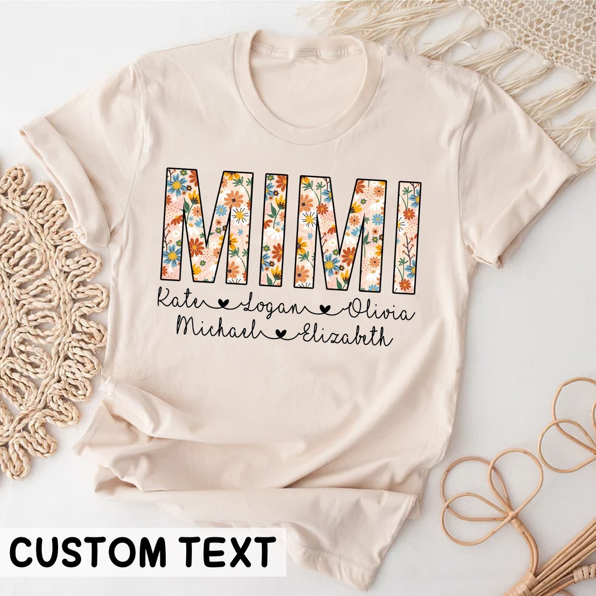 Mimi Shirts With Grandkids Names