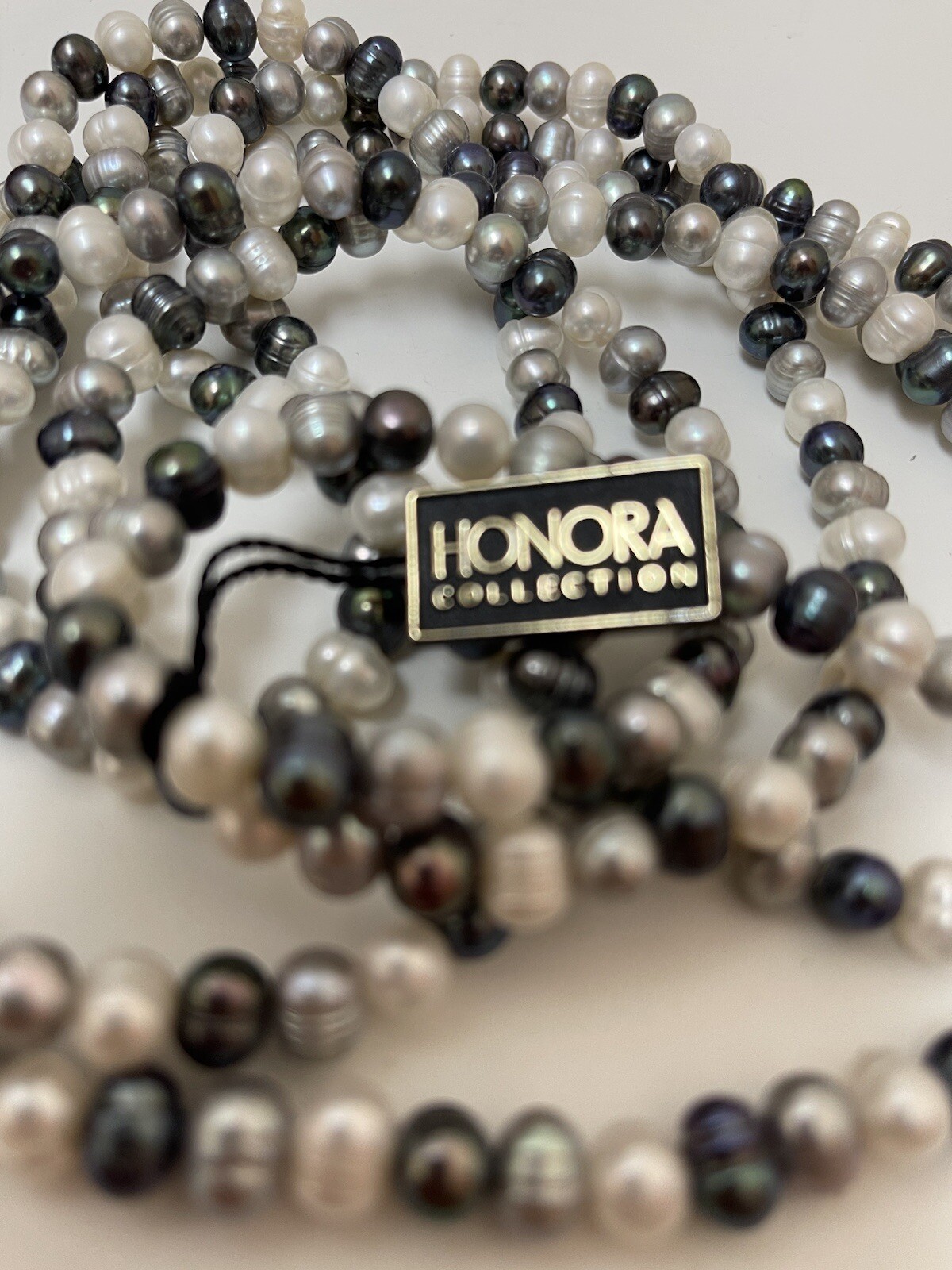 RARE VINTAGE Honora Collection Genuine Freshwater Pearl ~80" Necklace ...