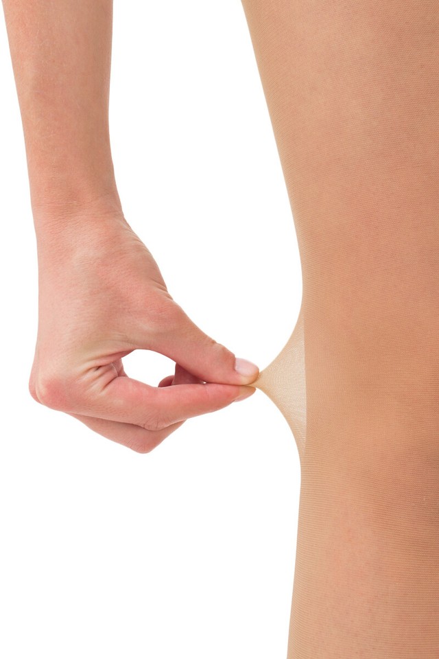 Giulia Intimo Favor 40 Denier Bow Patterned Open Gusset Crotchless ...