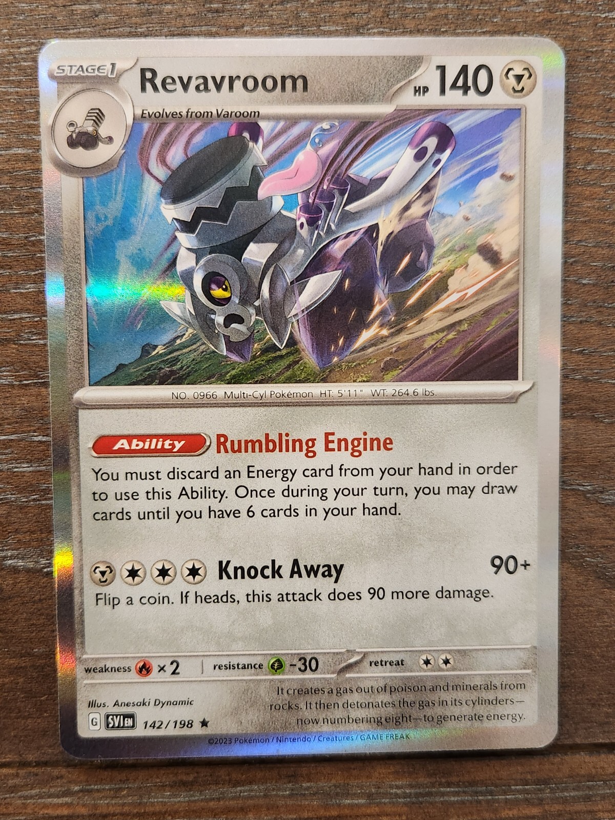 Revavroom 142/198 Scarlet & Violet Base Holo Rare Pokémon 2023 NM | eBay