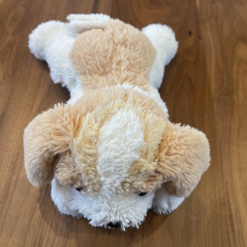 Vintage Pup Dog Toby 11” Soft Stuffed Pink Collar, Brown Beige Cream ...