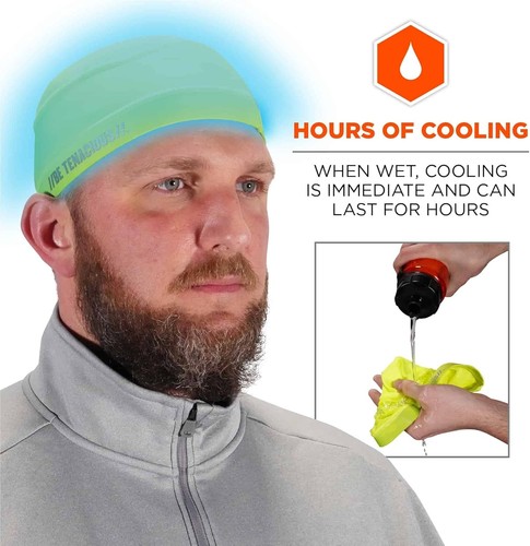 Ergodyne Chill Its 6632 Cooling Skull Cap, Sweat Wicking Liner, UPF 50 ...