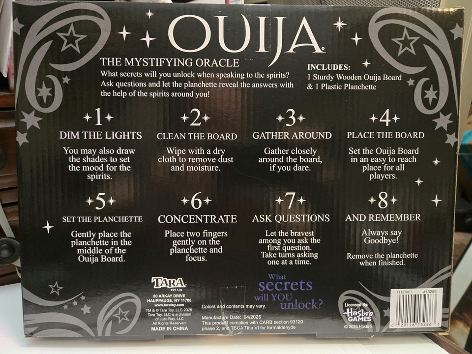 Ouija Board Game Party Halloween Spirits Spooky Contact Creepy Occult ...