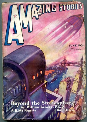 PULP: Amazing Stories Pulp June 1936-Beyond the Stratosphere G+ | eBay