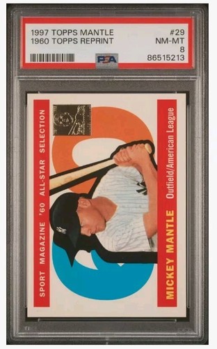 1997 Topps - Mickey Mantle Reprints Mickey Mantle #29 1960 Topps All ...