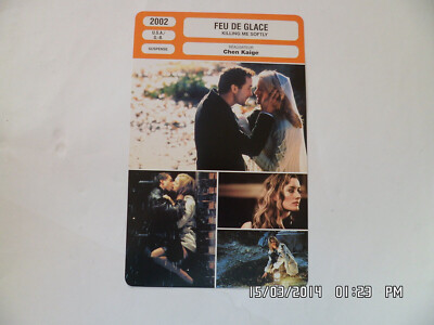 CARTE FICHE CINEMA 2002 FEU DE GLACE Heather Graham Joseph Fiennes N ...