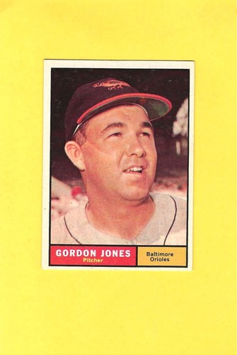 1961 Topps #442 Gordon Jones Baltimore Orioles Near MINT | eBay