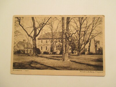 Fredericksburg Virginia Postcard Kenmore Colonel Fielding Lewis home VA ...