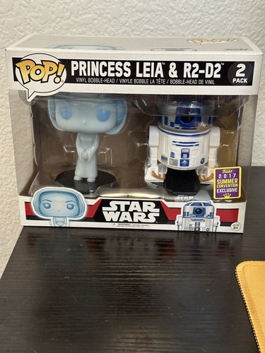 Funko POP! Star Wars Princess Leia & R2-D2 2017 Summer Con Exclusive ...