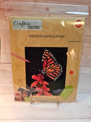 Diamond Painting Kit- Crafter['s Square- BUTTERFLY- 6X8- NEW! | eBay