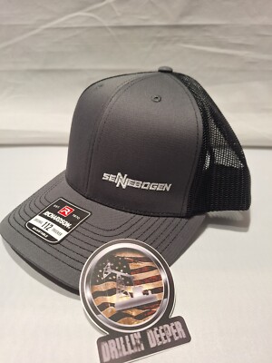 Rare Sennebogen Black Richardson Hat & Sticker Oilfield Construction ...