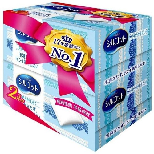 Unicharm Silcot Velvet Touch Cotton 82 Sheets x 2 Packs | eBay UK