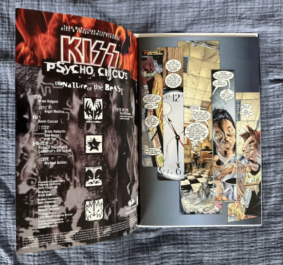 Image Comics KISS Psycho Circus #3 1997 High Grade Angel Medina (VF/NM ...