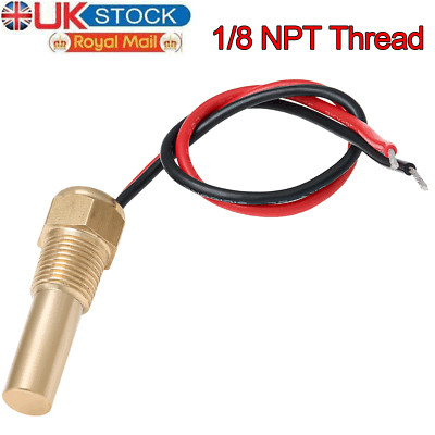 Water Temperature Temp Sensor Sender For Gauge Radiator Hose 1/8 NPT ...