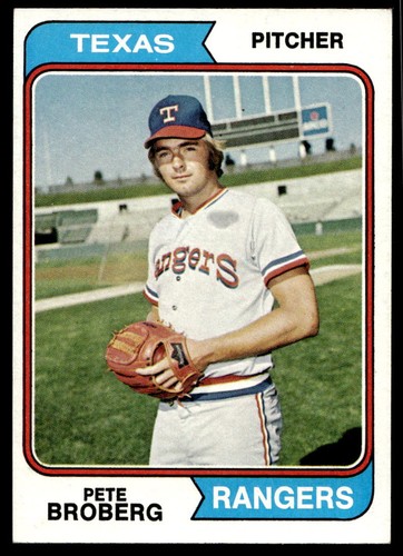 1974 Topps 425 Pete Broberg Texas Rangers Baseball Card | eBay