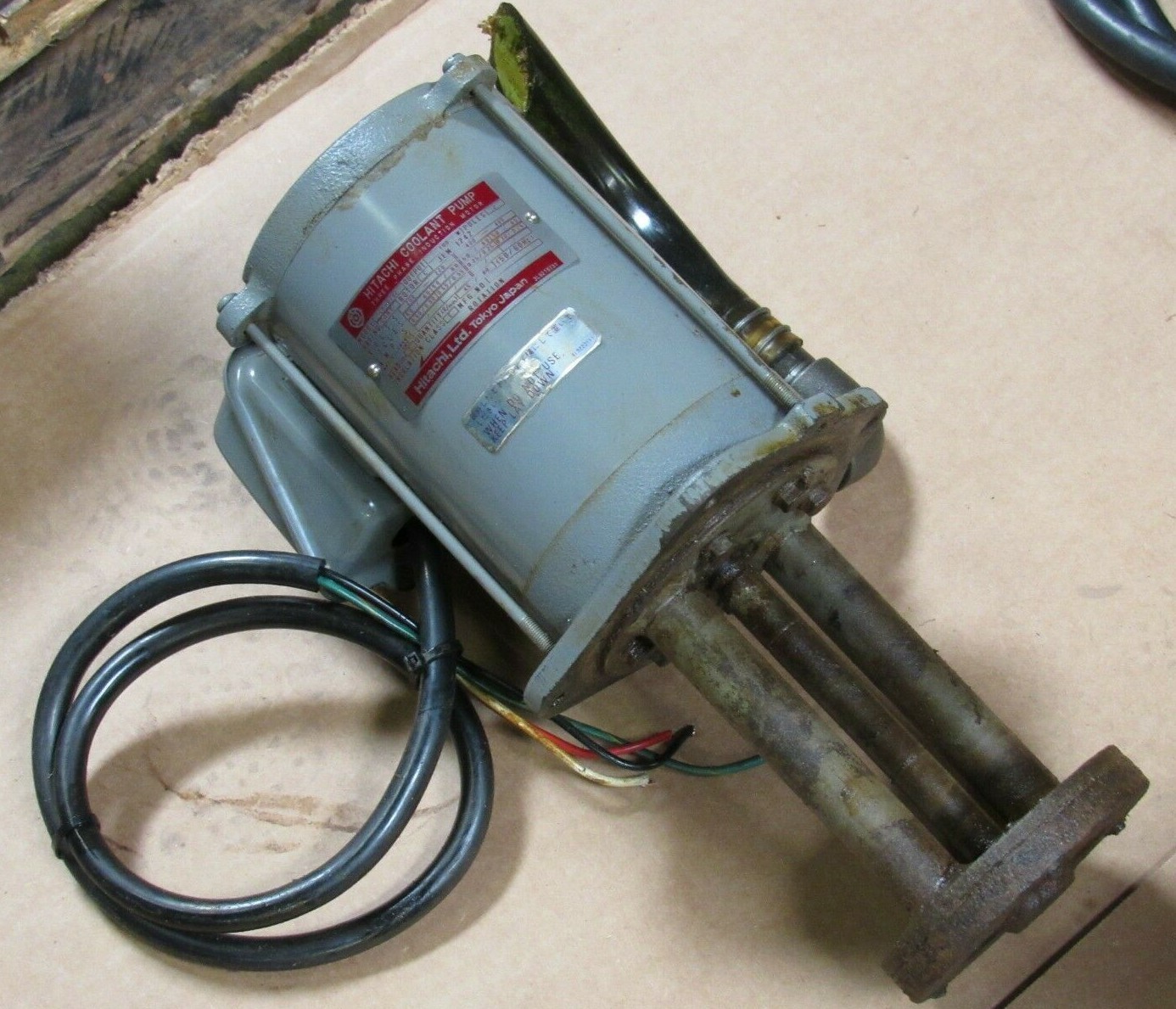 HITACHI COOLANT PUMP 3PH INDUCTION MOTOR MODEL CP-0102, 100W 2POLE, CP ...