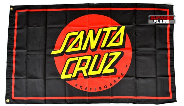 Santa Cruz Skaboards Flag 3x5 ft Banner NHS Black | eBay