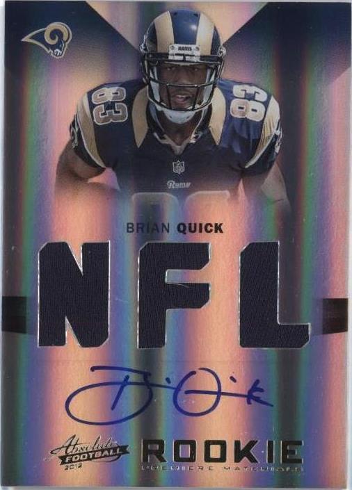 2012 Panini Absolute - Rookie Premiere Materials Brian Quick #206 /299 ...