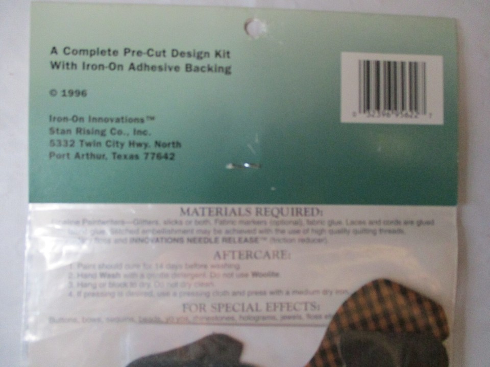 Iron-On Innovations Designer Fall Scarecrow Kit New Vintage 1996 Crows ...