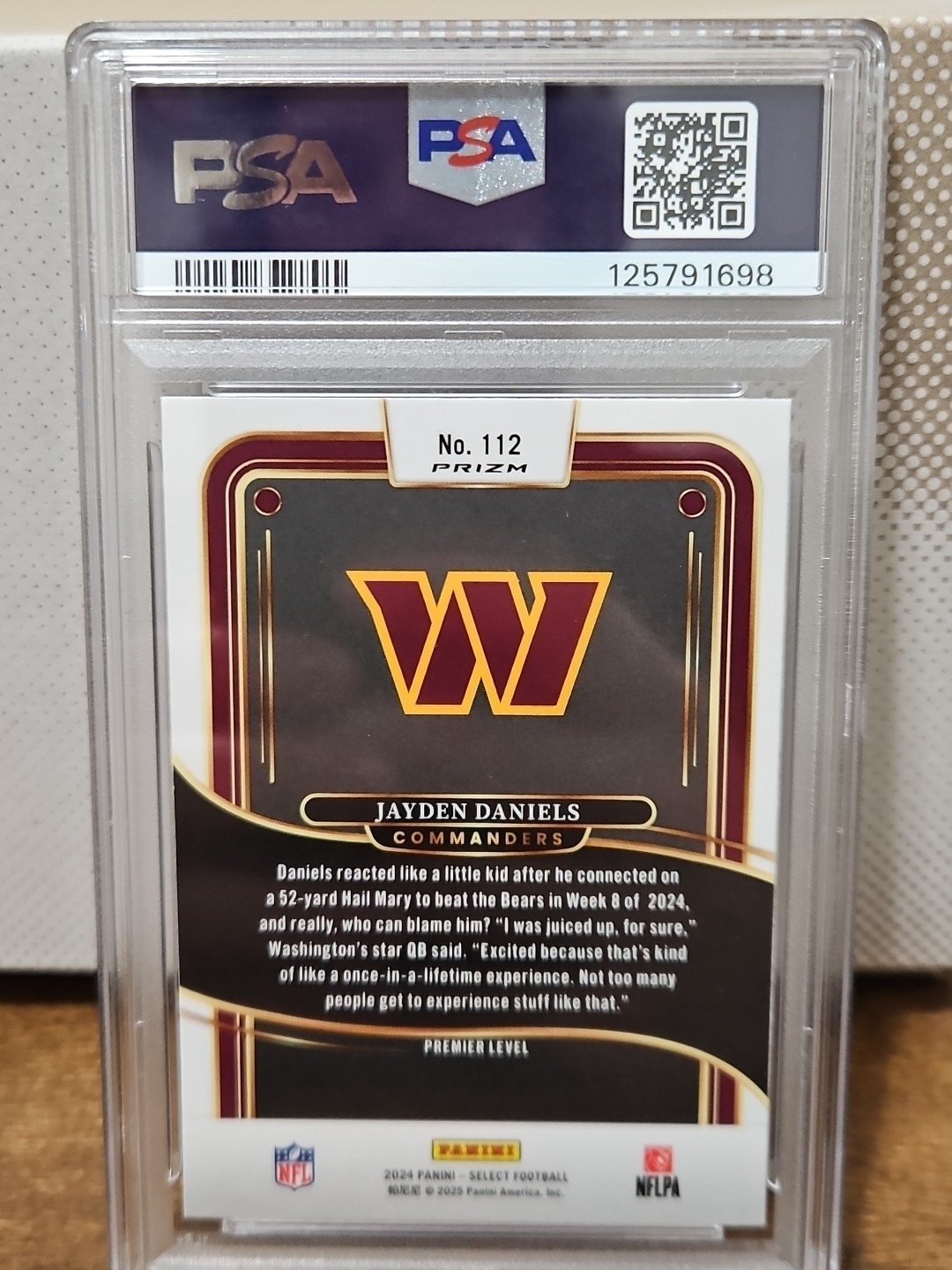 2024 Panini Select - Premier Level Jayden Daniels #112 Red & Blue Shock ...