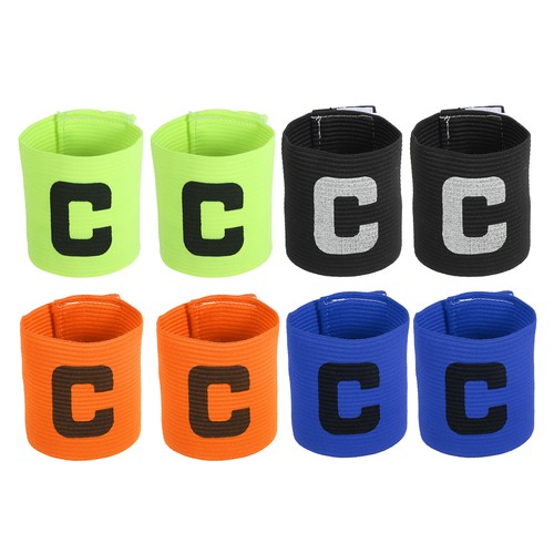 Pack of 8 Soccer Captain Armband Captain Arm Bands Blue/Black/Green ...