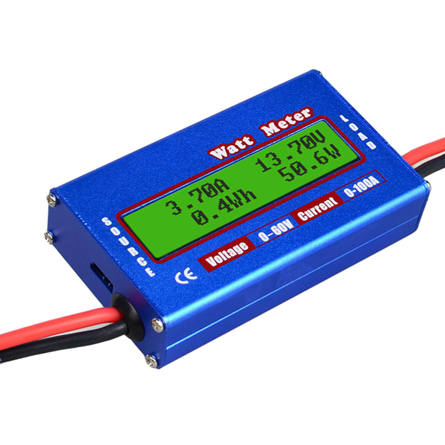 100A LCD Digital Analyser Watt Voltage Amp Meter Solar Wind Analyzer ...