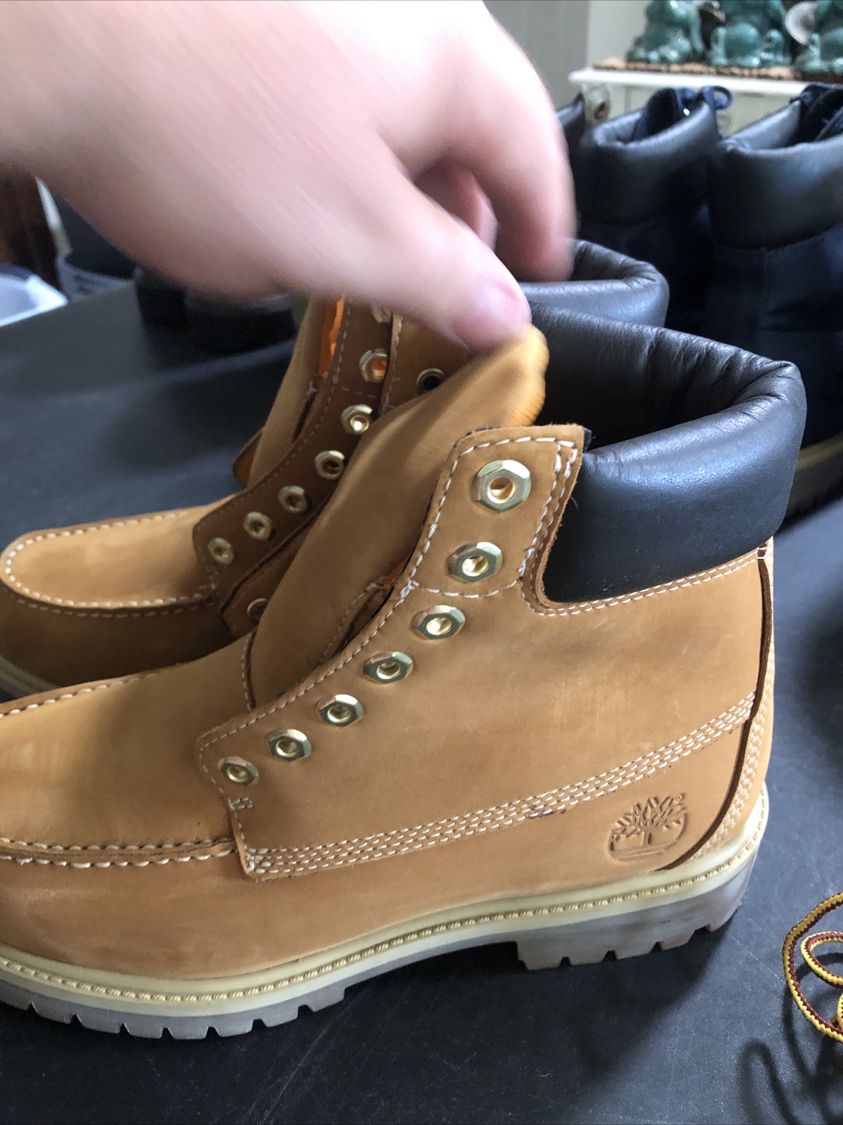 Timberland Men 6 inch A1m8a Wheat Nubuck Premium Timberdry Boots Men’s ...