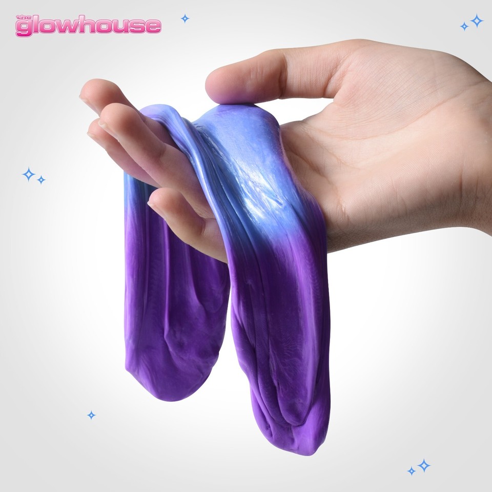 Colour Changing Smart Putty Purple to Blue Heat Sensitive Slime ...