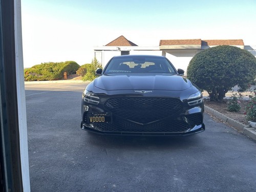 Front Bumper Tow Hook License Plate Mount Bracket For Genesis G70 2019 ...