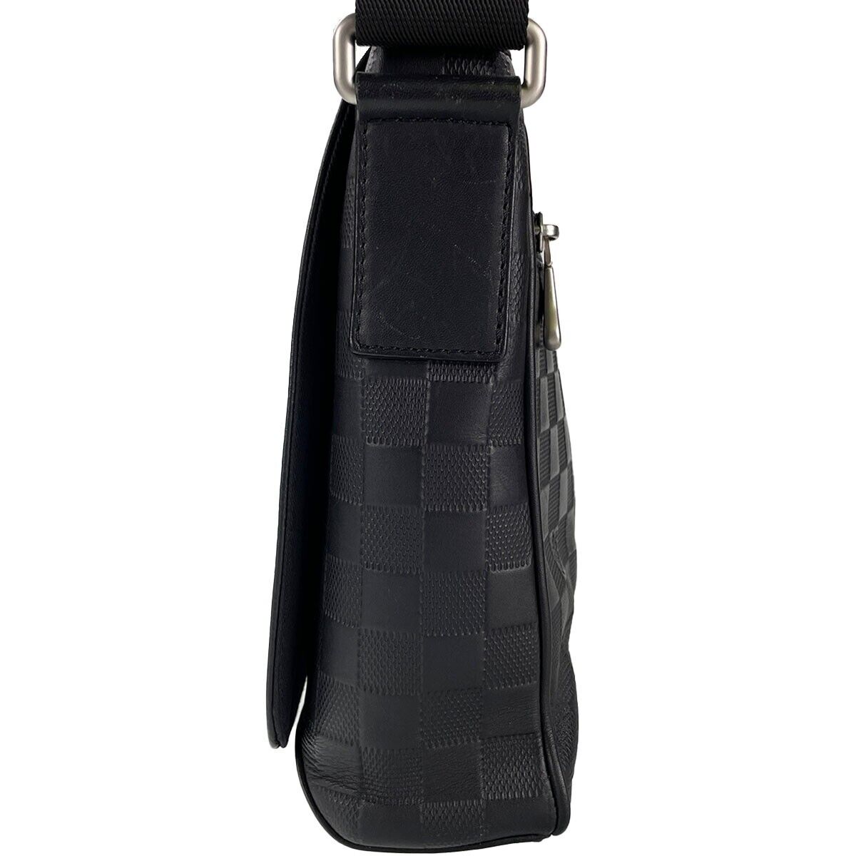 Louis Vuitton Damier Infini District PM Leather Fabric Black Louis Vuitton Damier Infini District PM Leather Fabric Black