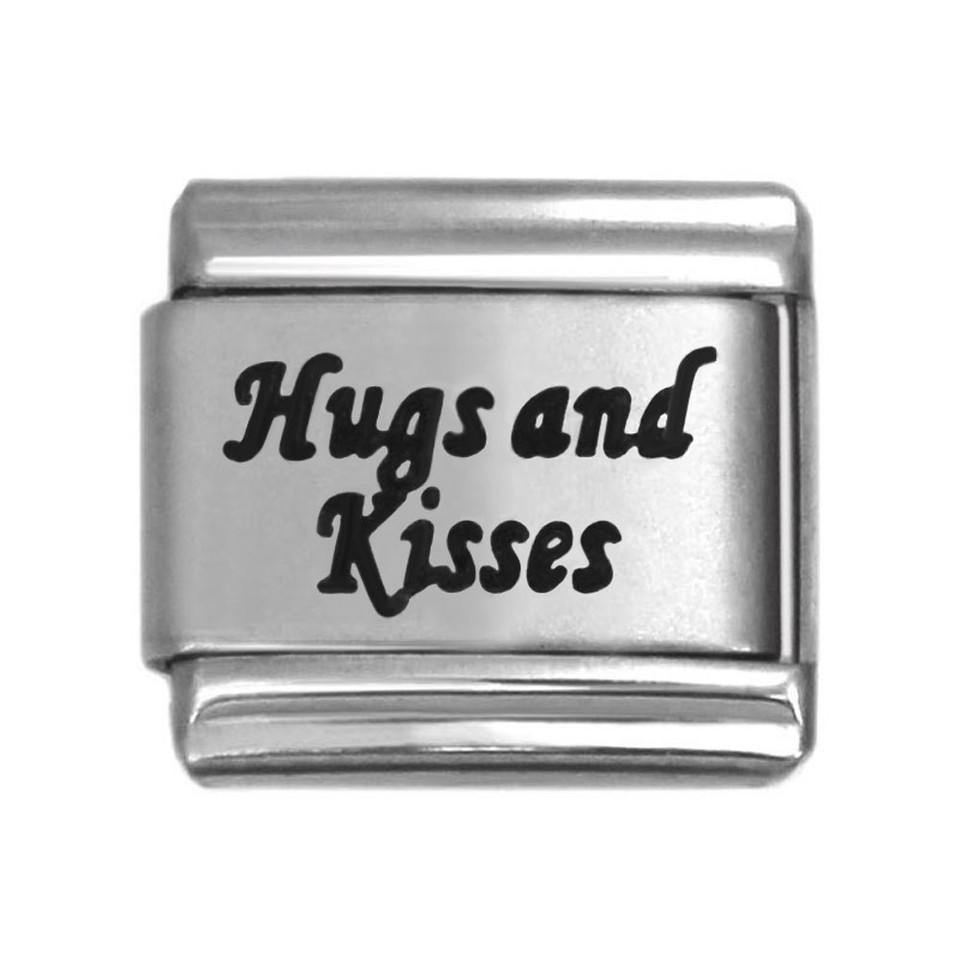 Laser Italian Charm 9mm Stainless Steel Bracelet Link Charms ...