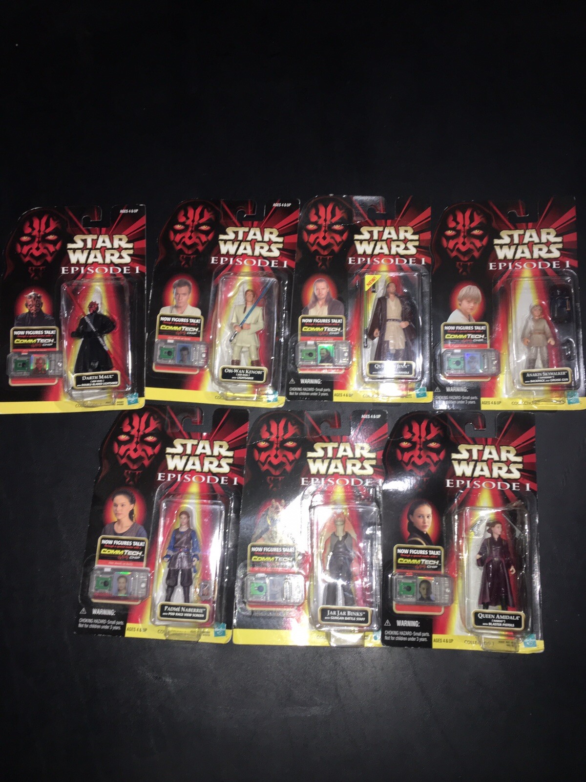 Star Wars Episode 1 Action Figures Lot (7) New CommTech | eBay