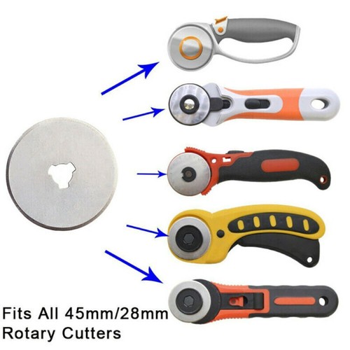 28/45mm Round Wheel Rotary Cutter Quilting Sewing Roller Fabric Cutting ...