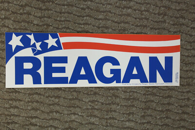 Reagan Vintage Bumper Sticker | eBay