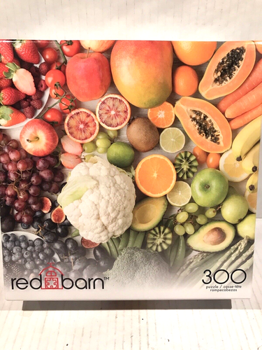 Jigsaw Puzzle 300 Pieces 2023 Red Barn Healthy Eating Fruit & Veggies ...