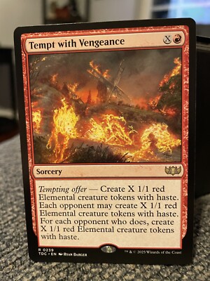 Tempt with Vengeance NM/M Tarkir Dragonstorm Commander MTG Magic Card ...