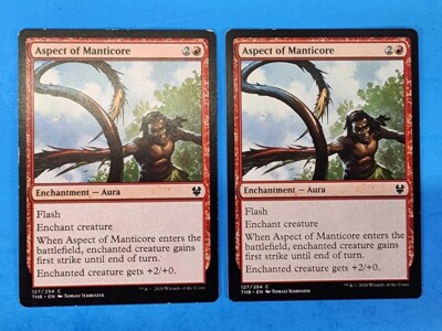 2x Aspect of Manticore Enchantment Aura Theros Beyond Death Mtg Magic ...
