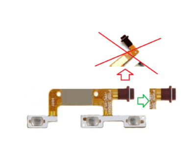 Pulsante laterale cavo flessibile cavo flessibile Lenovo Tab M10 X605 ...