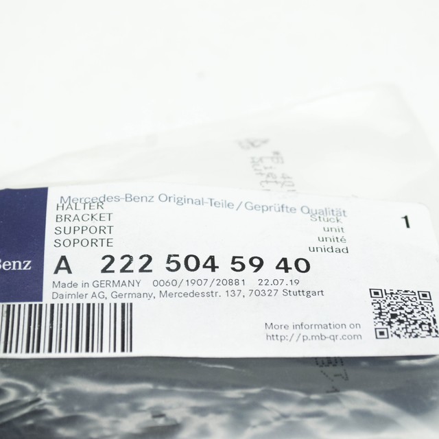 Mercedes-Benz S-class W222 Radiator Right Bracket A2225045940 Genuine ...