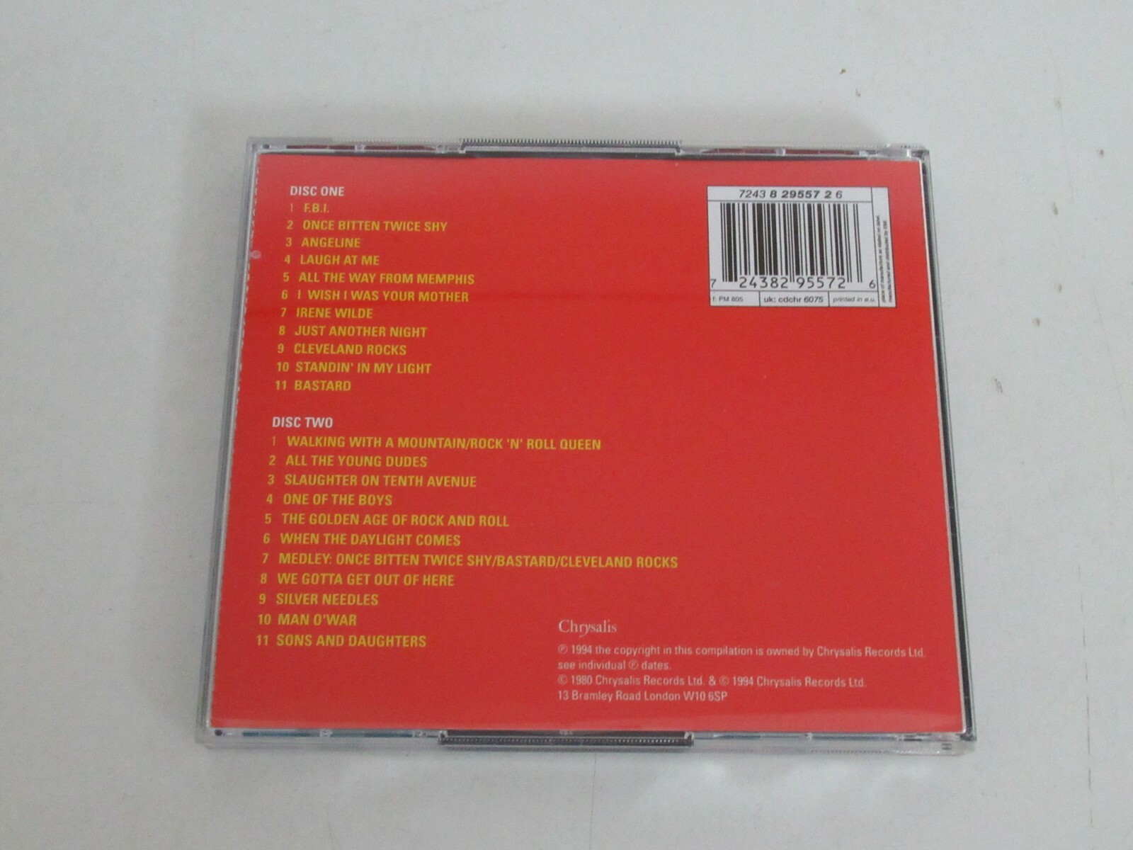 Ian Hunter / Welcome To The Club CD2 (Chrysalide 7243 8 29557 2 6) 2XCD ...