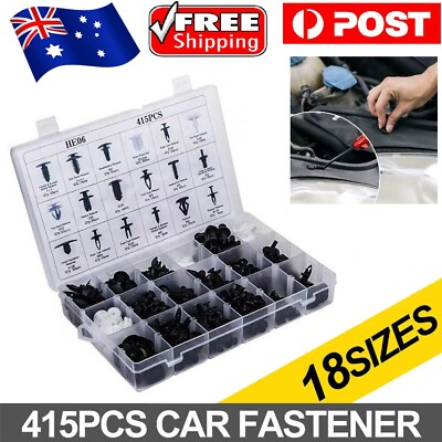 Auto Car Trim Body Clips Plastic Push Retainer Pin Rivet Fastener Panel ...