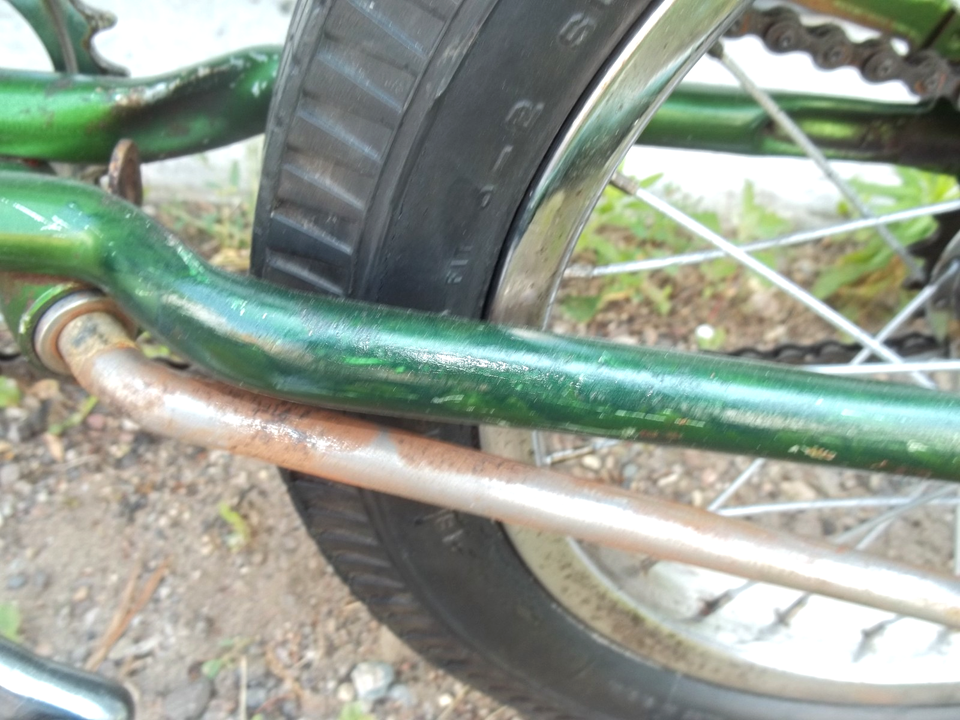 68 SCHWINN STINGRAY RUN-A-BOUT 3 SPEED BICYCLE CAMPUS GREEN ORIG S-2 ...