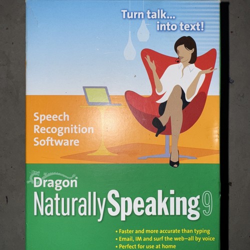 Dragon Naturally Speaking9 Speech Recognition Software Complete Mic Inc ...