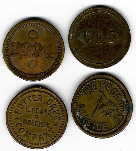 Four Trade tokens, from Washington State? | eBay