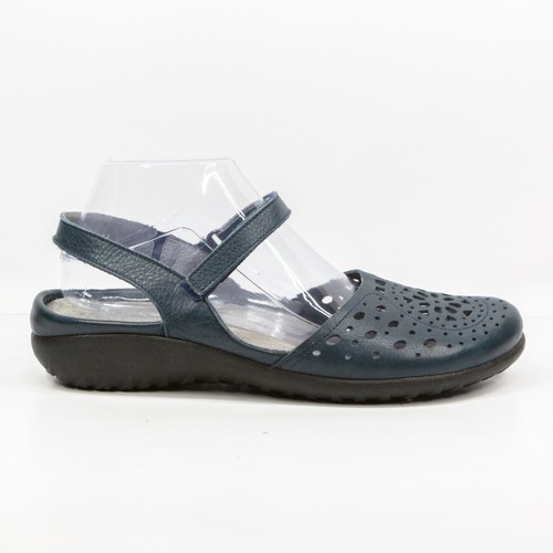 NAOT Arataki Leather Mary Jane Slingback Comfort Shoes Ink Blue Sz 41 ...