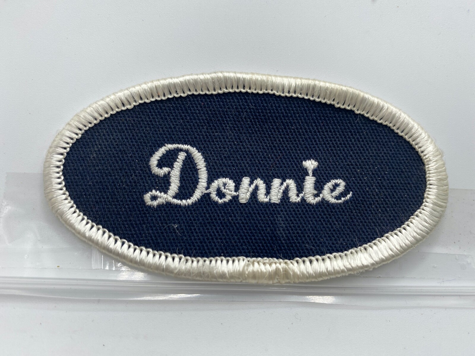 DONNIE USED EMBROIDERED VINTAGE SEW ON NAME PATCH TAG ASSORTED COLORS ...