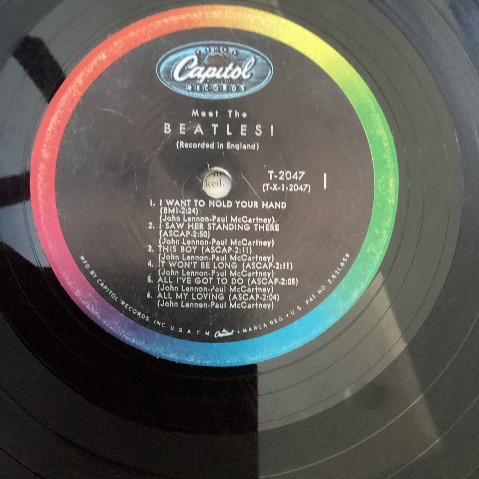 THE BEATLES - MEET THE BEATLES ! - CAPITOL RECORDS LP T 2047 | eBay